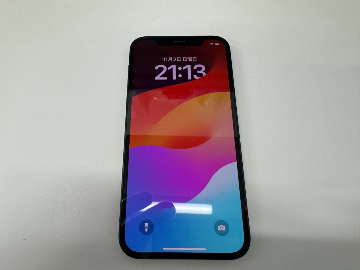 Yahoo!オークション - iPhone12 ブラック 64GB 判定 バッテリー86％ 初...