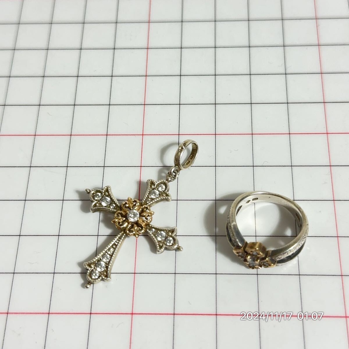 Yahoo!オークション - 1000円〜 K10 10金 SV925 シルバー925 コンビ ロ...