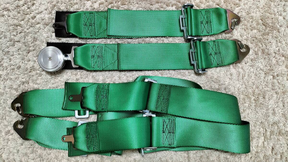 Yahoo!オークション - 中古 KTS フルハーネス3インチシートベルト ロー...