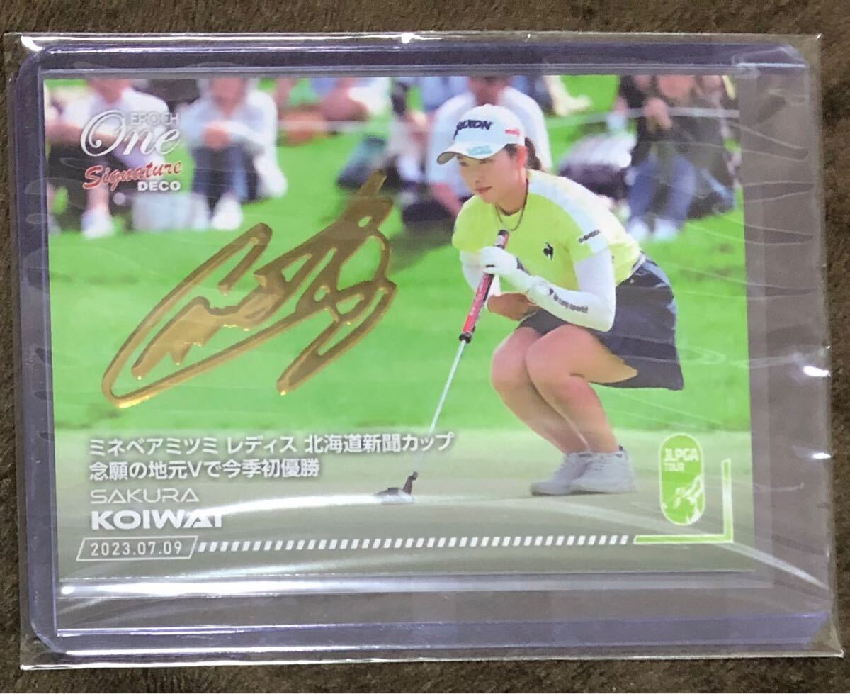 Yahoo!オークション - EPOCH ONE JLPGA 2023 小祝さくら SIGNATURE DEC...