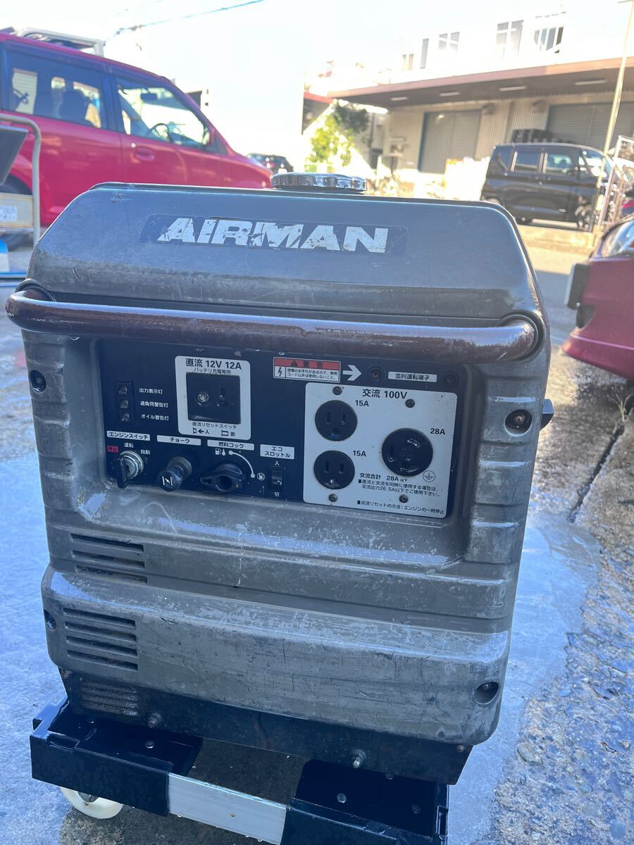 Yahoo!オークション - AIRMAN ガソリンエンジンインバーター発電機 HP2...