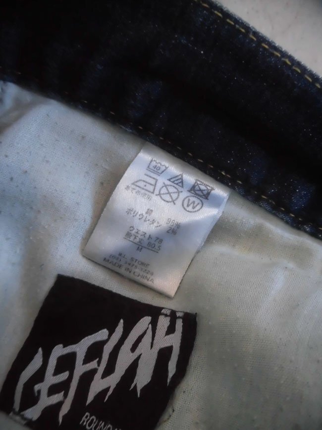 Yahoo!オークション - LEFLAH レフラー ダメージ リペア加工 スキニー...