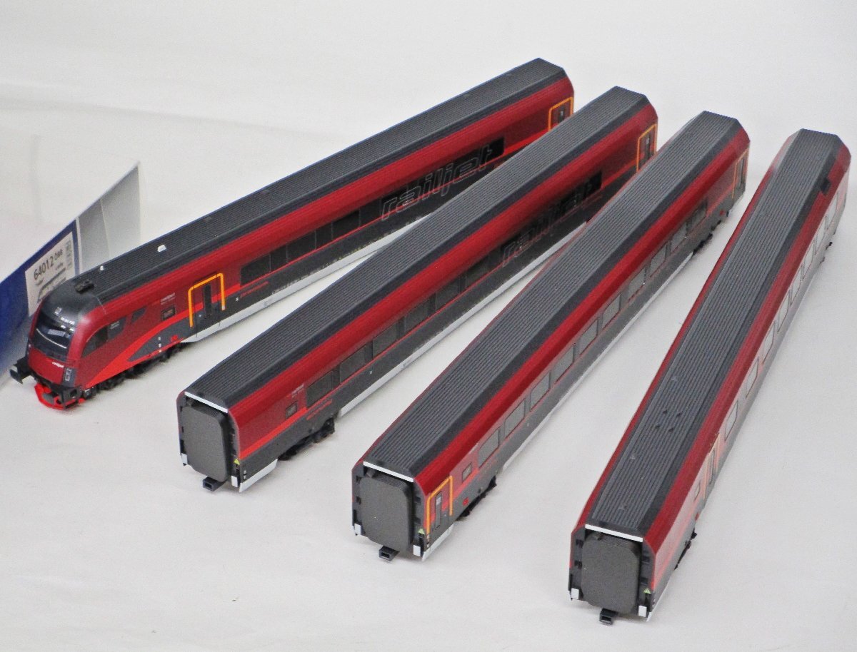 Yahoo!オークション - HO 16番 Roco 64012 OBB レイルジェット 客車4両...