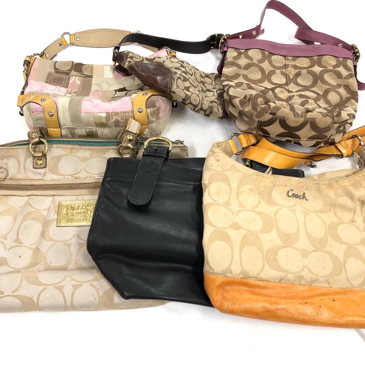 Yahoo!オークション - G1166 未検品 まとめ コーチバッグ キーリングコ...
