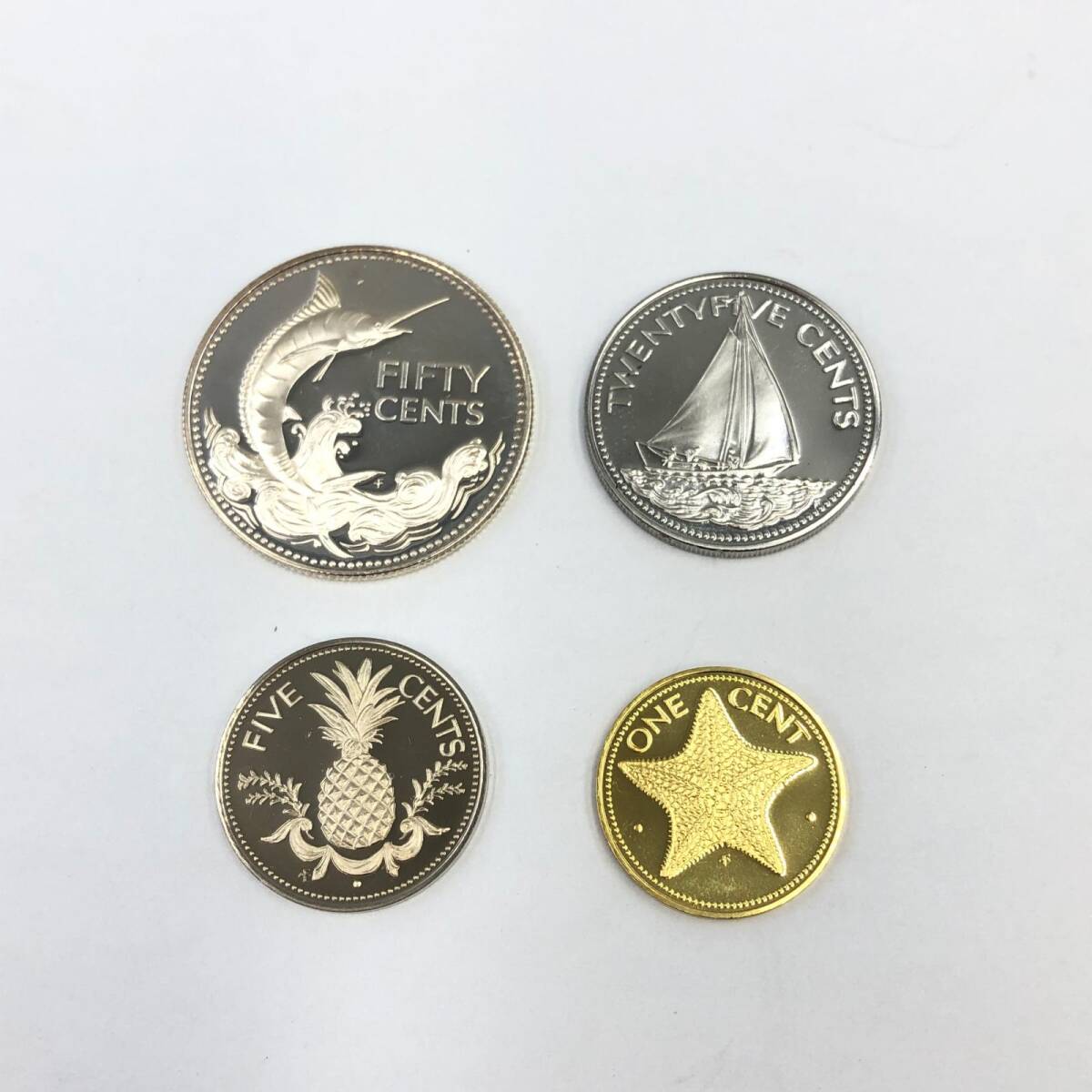 Yahoo!オークション - J609 1974年版 バハマ連邦公式コイン・プルーフ...