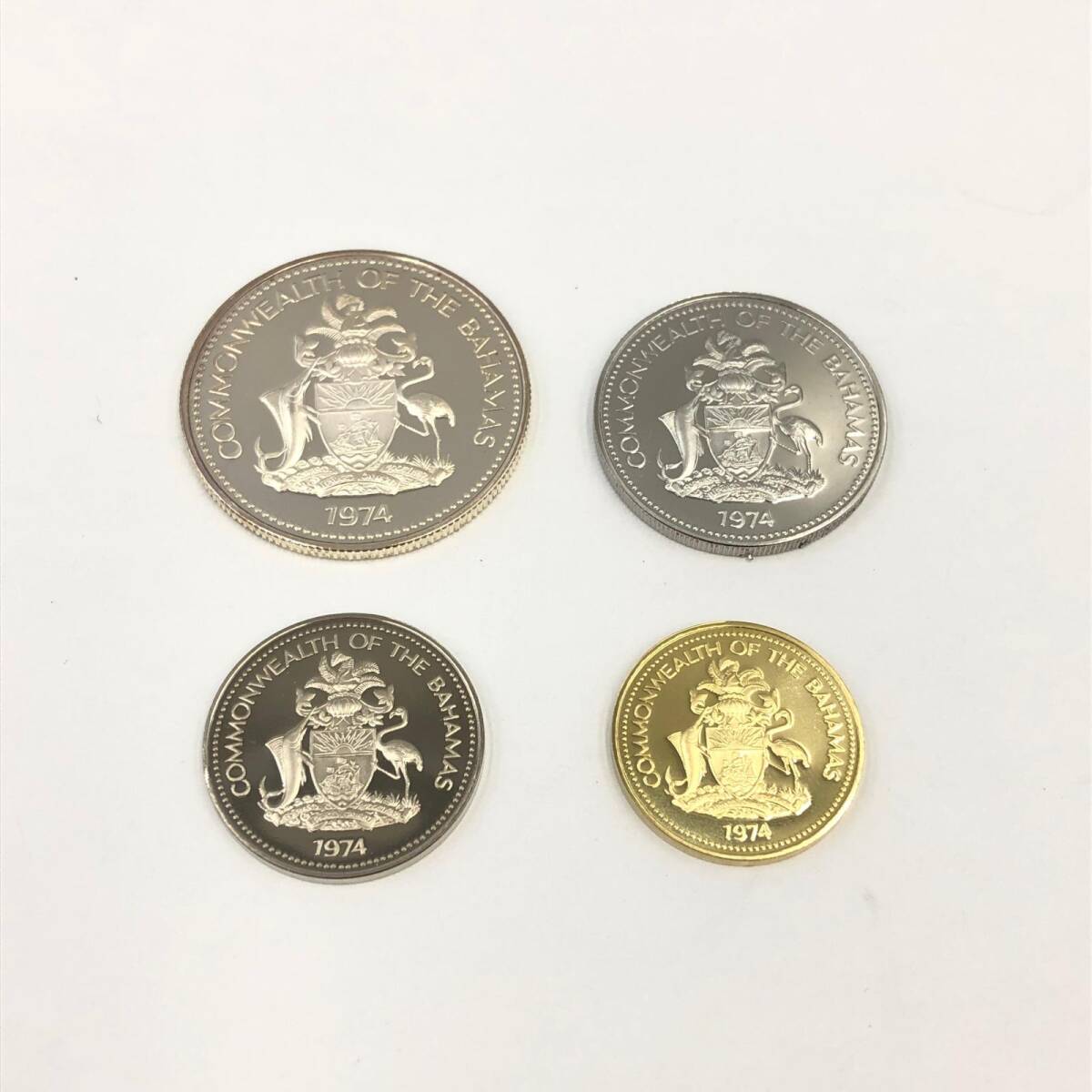 Yahoo!オークション - J609 1974年版 バハマ連邦公式コイン・プルーフ...