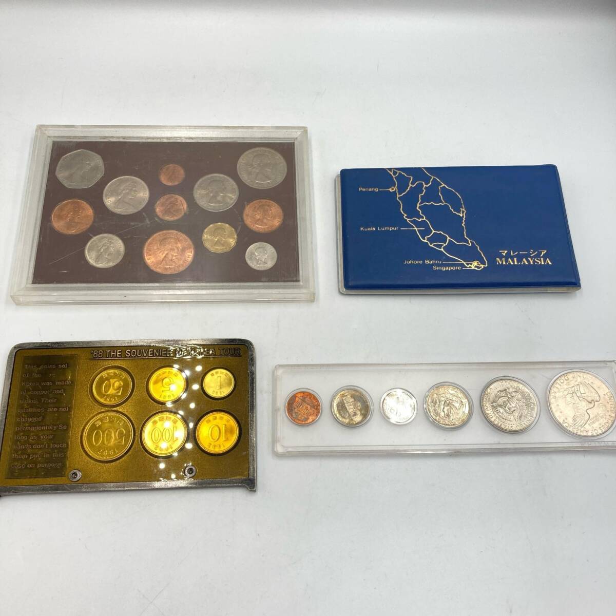 Yahoo!オークション - C521 海外コイン まとめ商品 古銭 韓国 シンガポ...