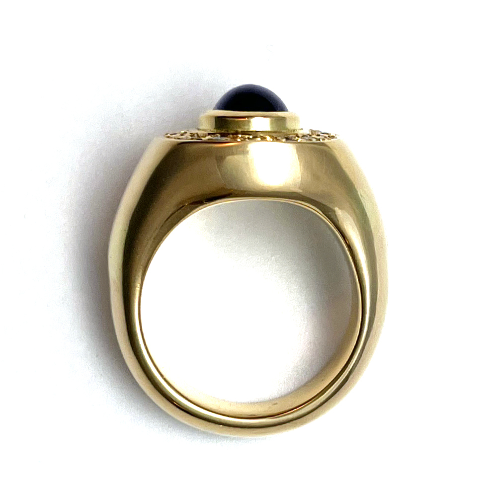 Yahoo!オークション - K18 40.71g ブルーサファイア 2.93ct ダイヤモン...