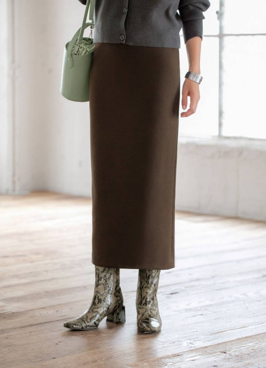 STYLE DELI 厚地ポンチ87cm丈ペンシルスカート/ブラウン Sサイズ(Sサイズ)｜売買されたオークション情報、yahooの商品情報をアーカイブ公開 - オークファン（aucfan.com）