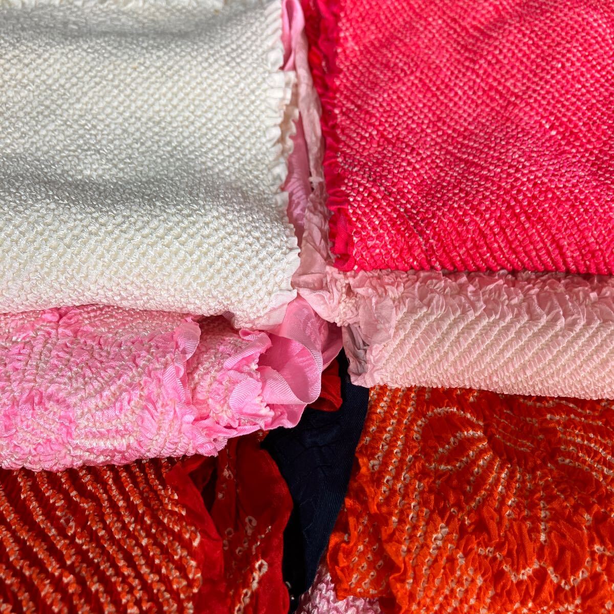 Yahoo!オークション - 一右衛門No.2363 帯揚げ 40枚まとめ売り 絞り 中...