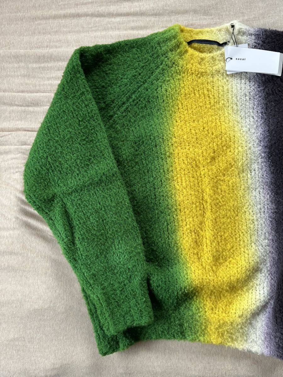4新品 sacai メンズ タイダイ ニット セーター ブラック 4新品 sacai メンズ タイダイ ニット セーター ブラック