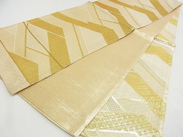 平和屋着物◎佐賀錦 全通柄袋帯 松皮菱文 金糸 正絹 逸品 平和屋着物◎佐賀錦 全通柄袋帯 松皮菱文 金糸 正絹 逸品