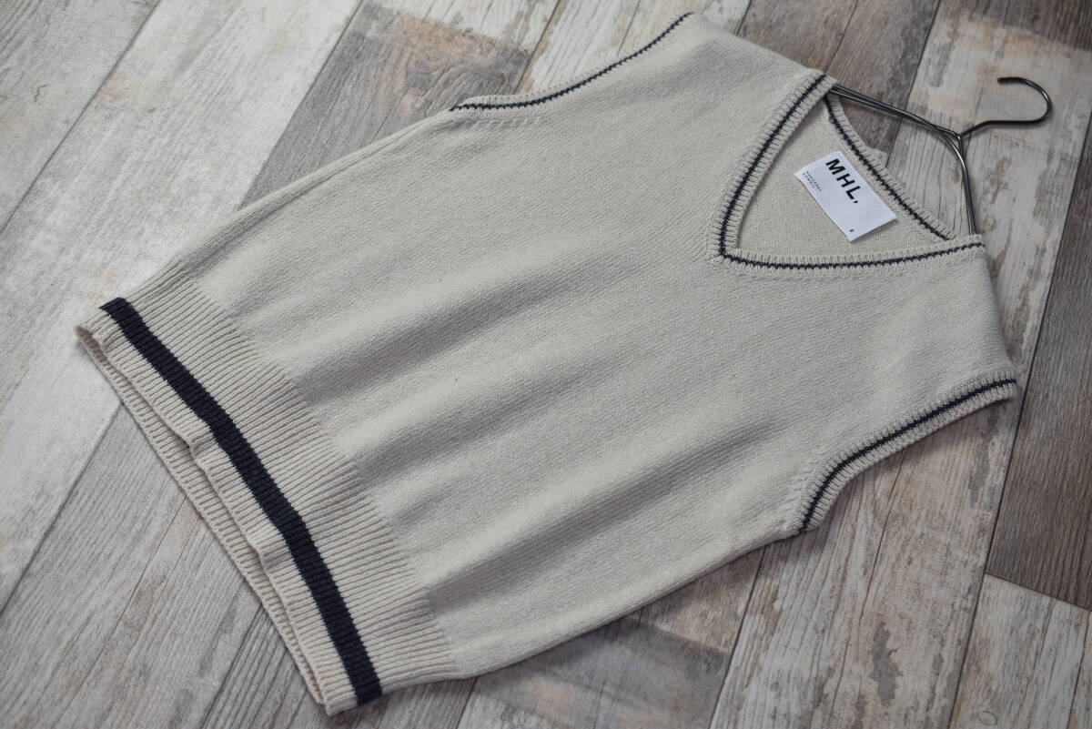 Yahoo!オークション - MHL. マーガレットハウエル ウールニットベスト ...