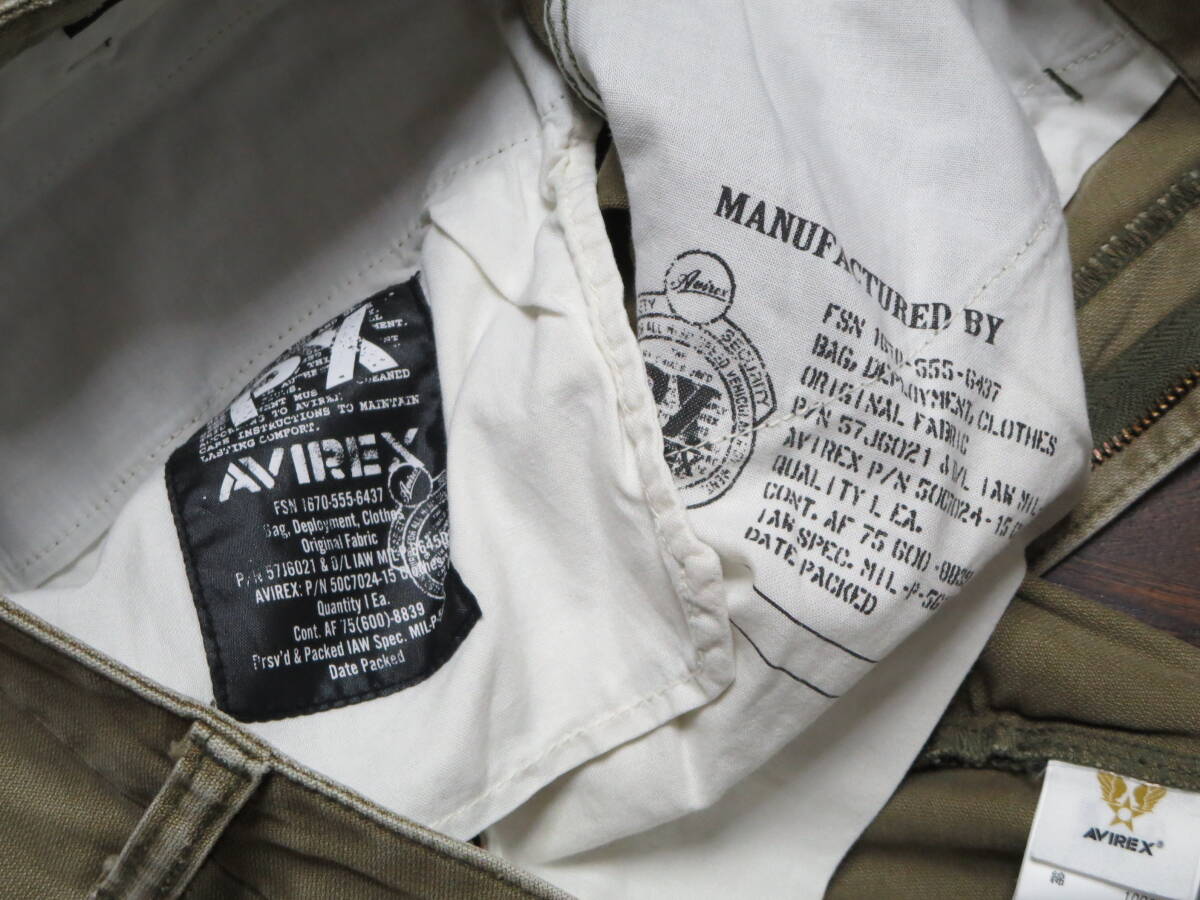Yahoo!オークション - 送料無料 AVIREX アビレックス M65タイプカーゴ...