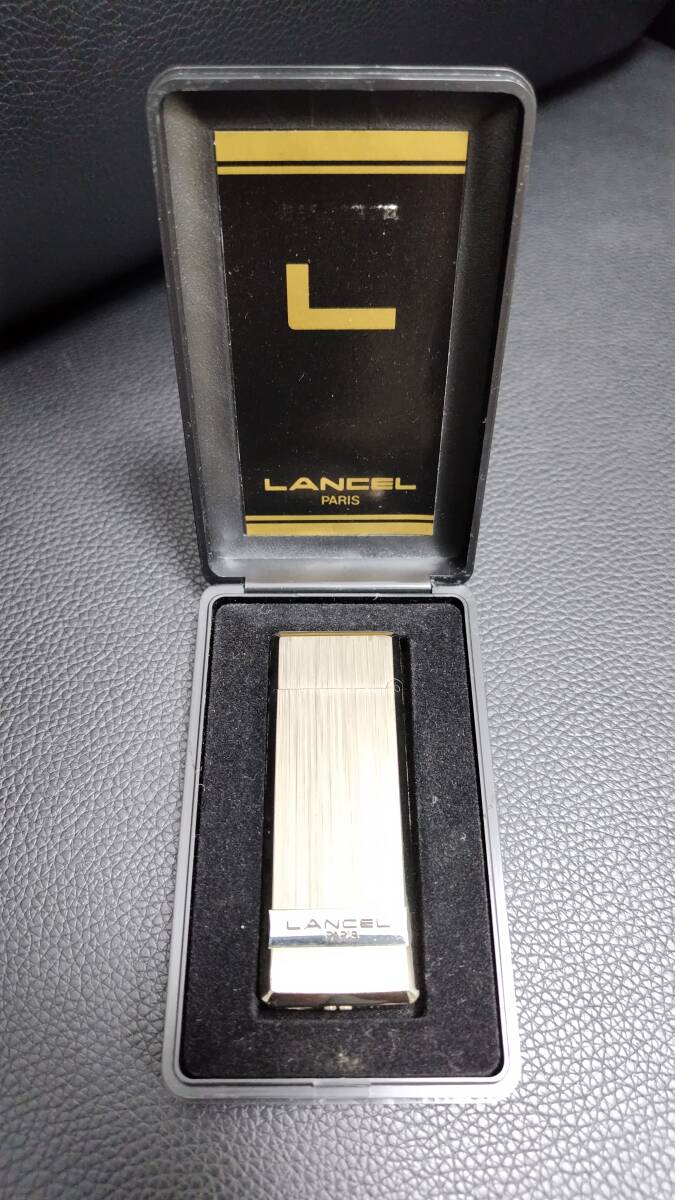 Yahoo!オークション - 【火花確認済】LANCEL ランセル ガスライター ケ...