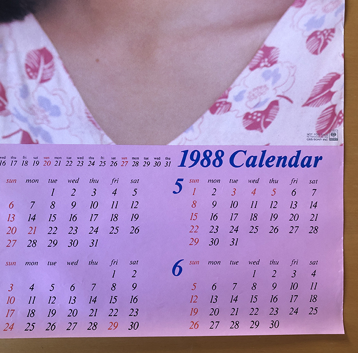 Yahoo!オークション - 小沢なつき／B2ポスターカレンダー 1988年