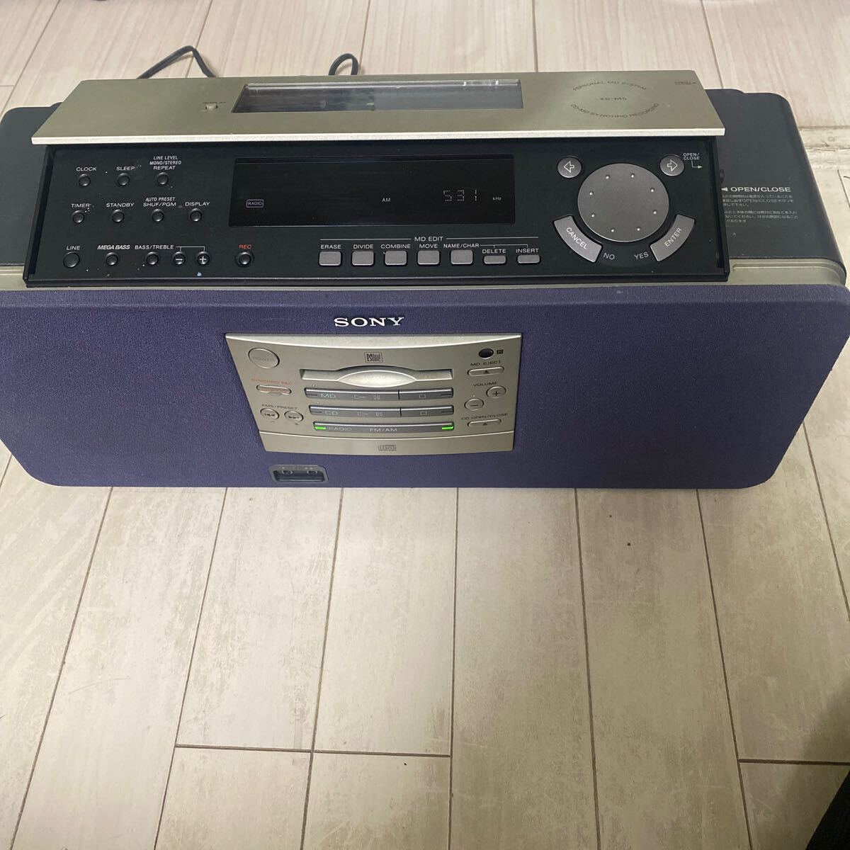 Yahoo!オークション - SONY MDIO ZS-M5 CD/MD/ラジオ スタジオモニター...