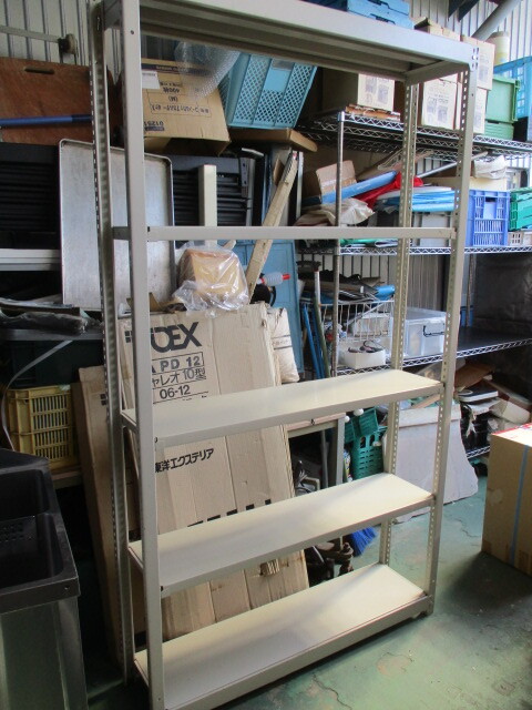 Yahoo!オークション - S744/スチールラック 5段 W1200×H2100×D295 ス...