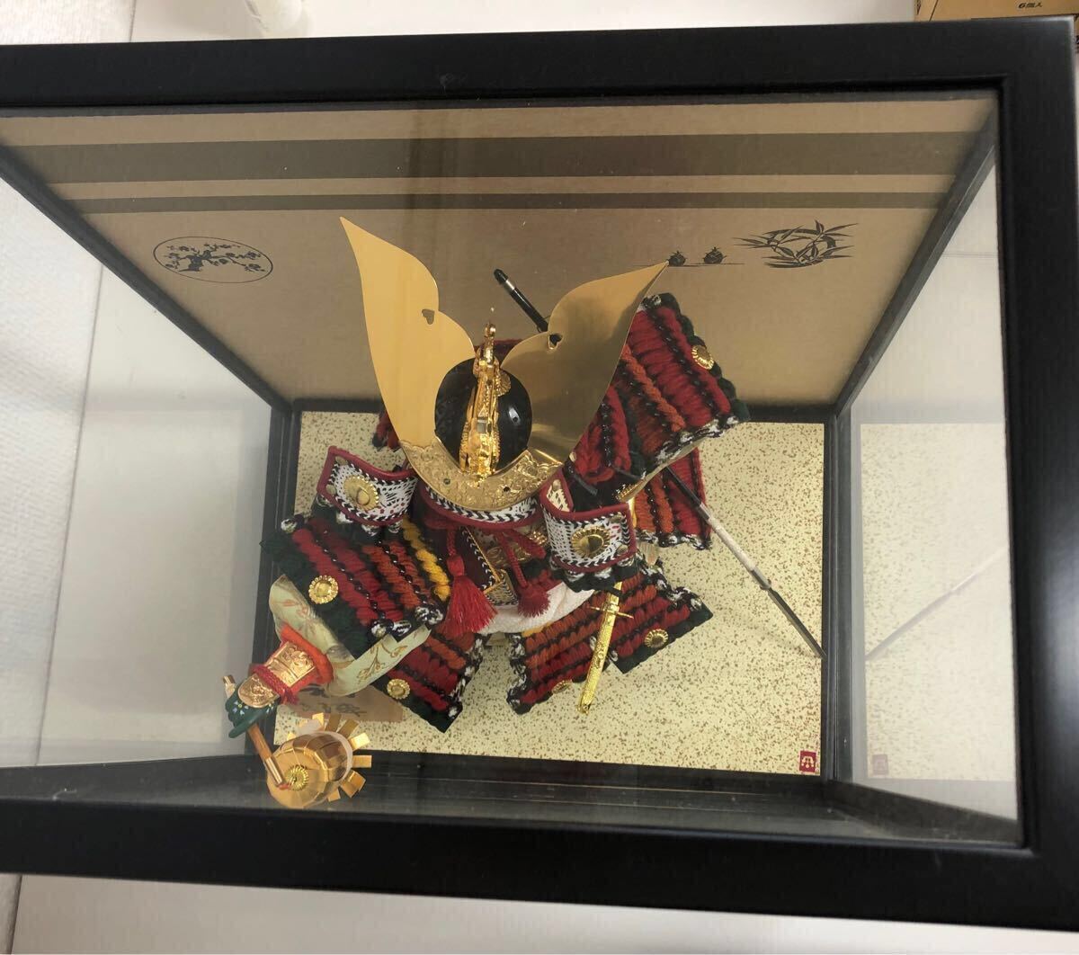 五月人形 初陣 日本人形 置物 端午の節句 インテリア 兜 飾り ガラスケース付 こどもの日 年中行事 伝統行事 紫峰作 子供大将 鎧 槍 刀(兜)｜売買されたオークション情報、yahooの ...