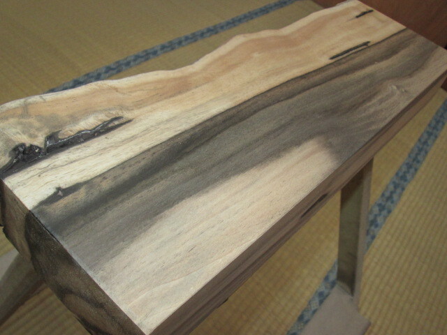 Yahoo!オークション - 売切り～22.黒柿 422×130～145×厚55 重3kg【8...