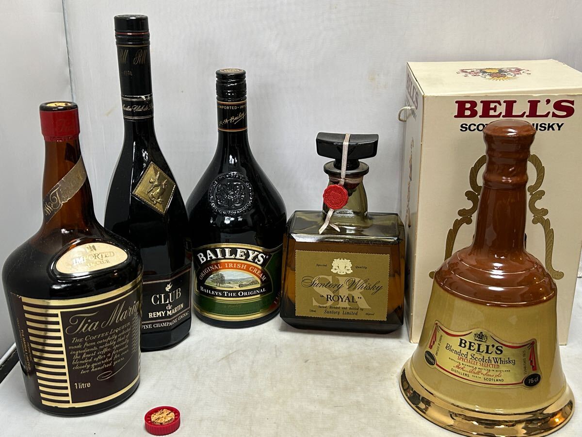 未開栓 古酒 REMY MARTIN レミーマルタン BELLS ベルズ SUNTORY SR ROYAL balleys ティアマリア tia maria スコッチ ウイスキー(レミー ...
