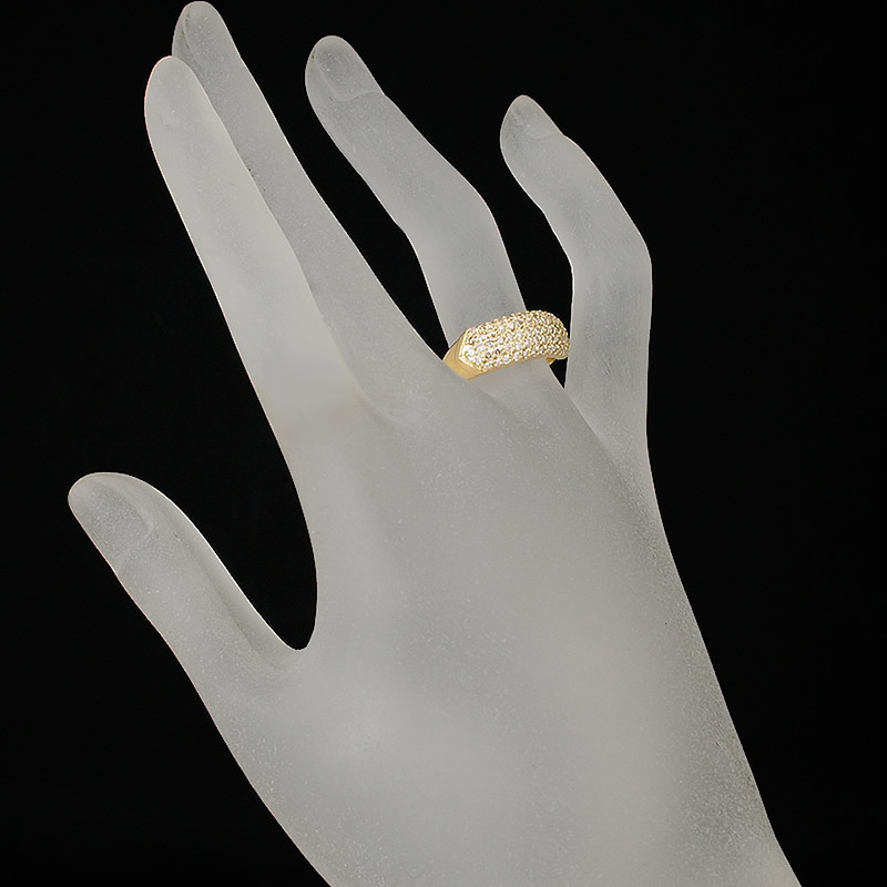 Yahoo!オークション - ダイヤモンド/0.70ct リング K18YG 14号