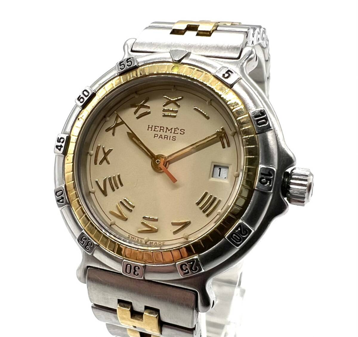 Yahoo!オークション - 【2024年11月電池交換済】 Herms エルメス キャ...