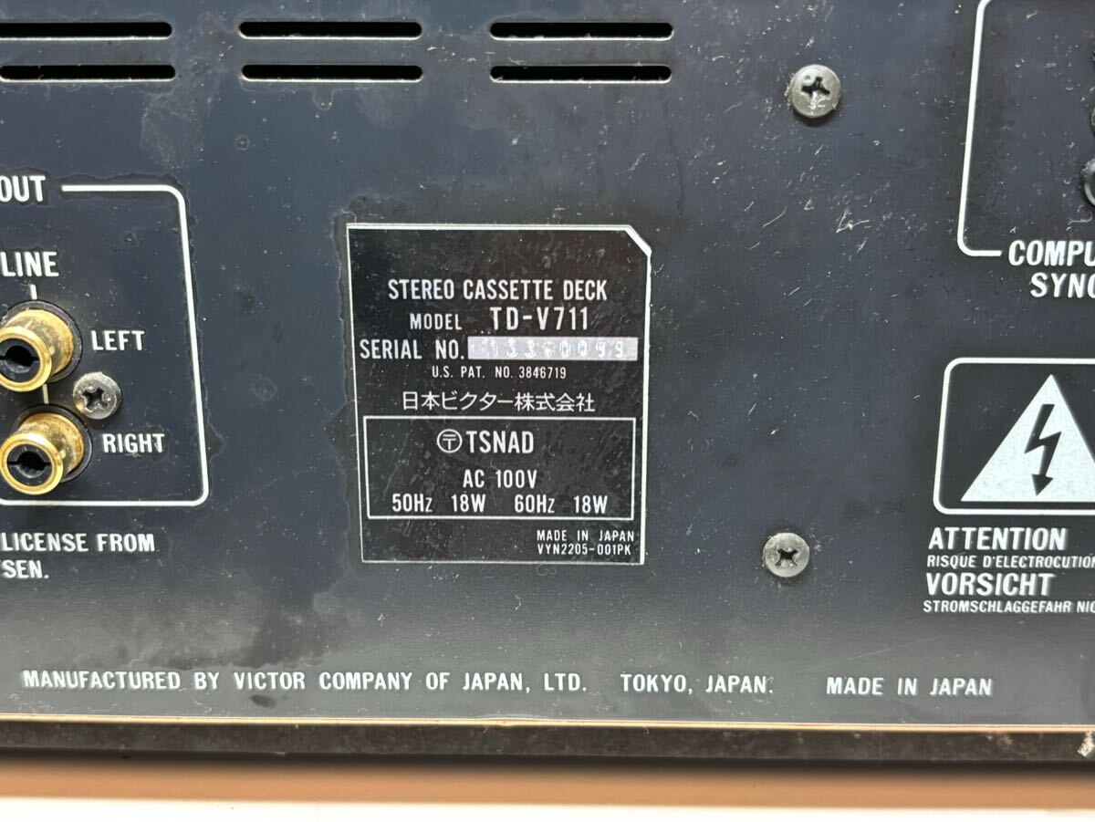 Yahoo!オークション - Victor ビクター TD-V711 3ヘッドカセットデッキ...