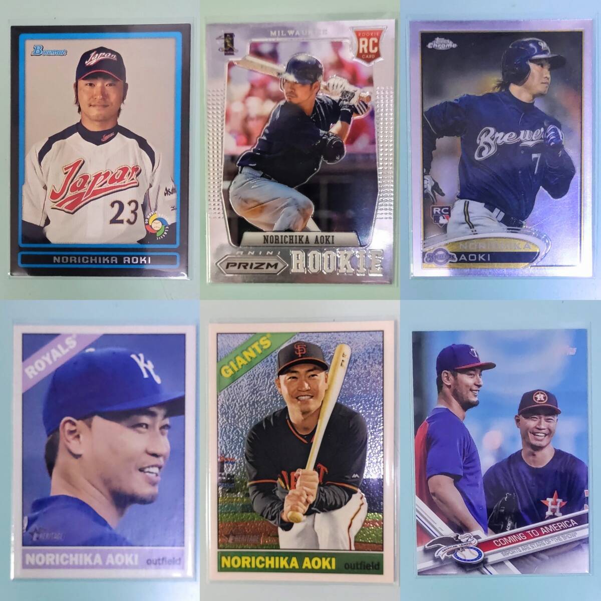 TOPPS 青木宣親 メジャー6枚セット ロイヤルズ ブルワーズ bbm 村上宗隆 山田哲人 ルーキー 直筆サイン パラレル ヤクルトスワローズ wbc(2014年～)｜売買されたオークション ...