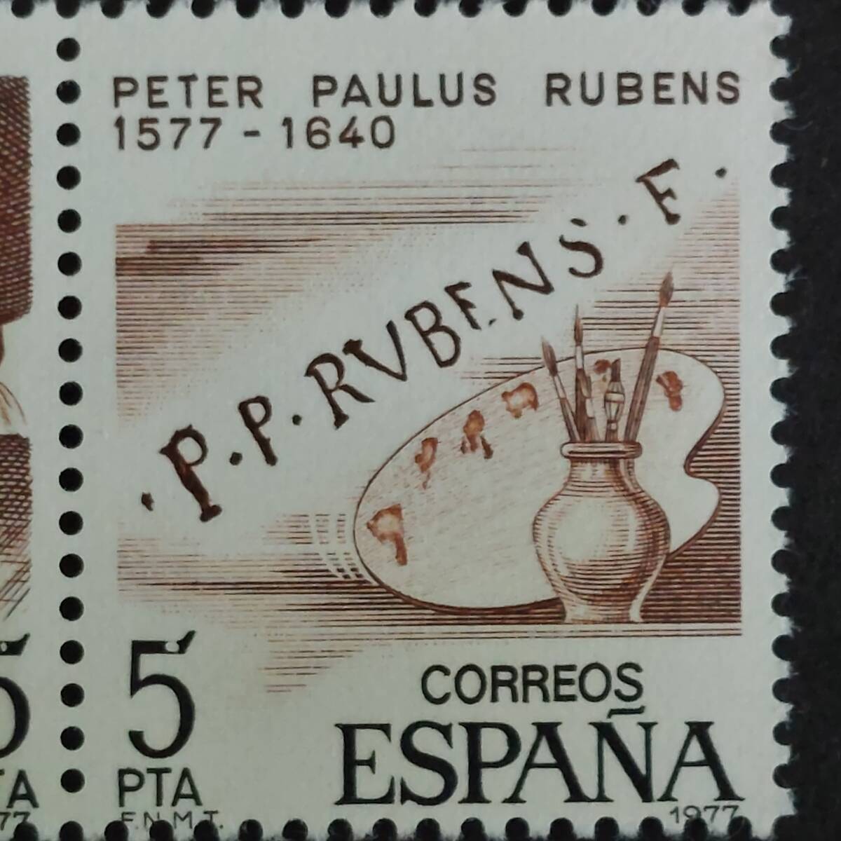 Yahoo!オークション - K182 スペイン切手 美術切手「オランダの画家 レ...