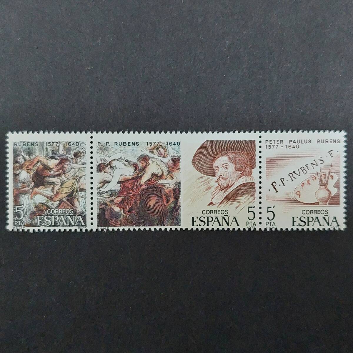 Yahoo!オークション - K182 スペイン切手 美術切手「オランダの画家 レ...