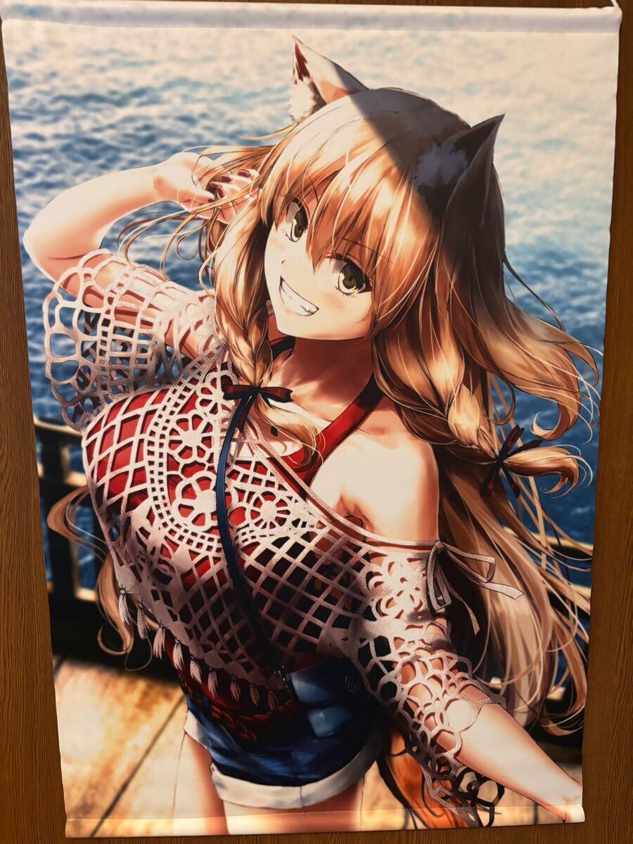 Yahoo!オークション - y24【100円〜】タペストリー 可愛い ネコ耳 少女...