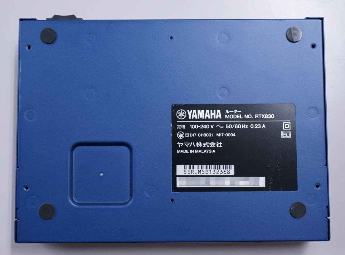 Yahoo!オークション - YAMAHA VPNルーター RTX830 設定初期化済み 起動...
