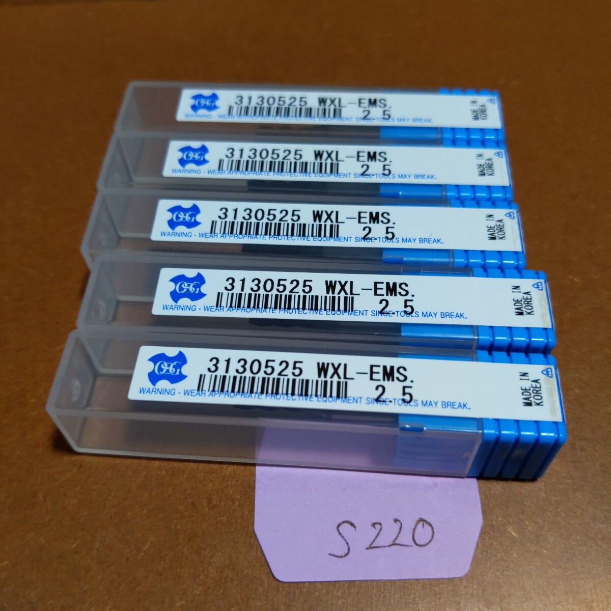 Yahoo!オークション - S220 未使用品 OSG 4枚刃 超硬エンドミル 2.5 WX...