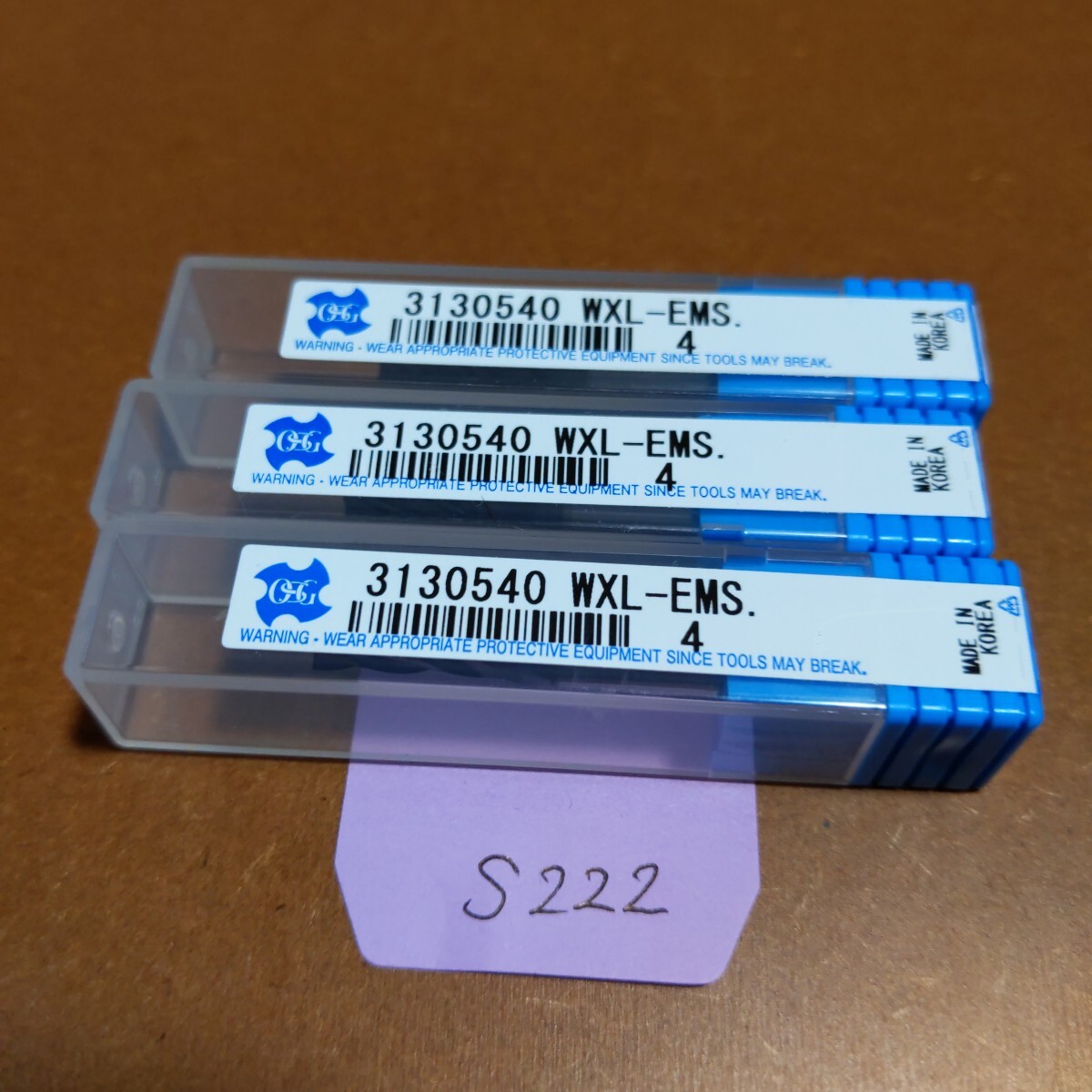 Yahoo!オークション - S222 未使用品 OSG 4枚刃 超硬エンドミル 4.0 WX...