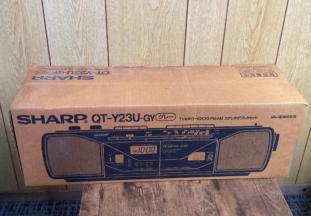 Yahoo!オークション - SHARP シャープ ラジカセ ステレオダブルカセッ...