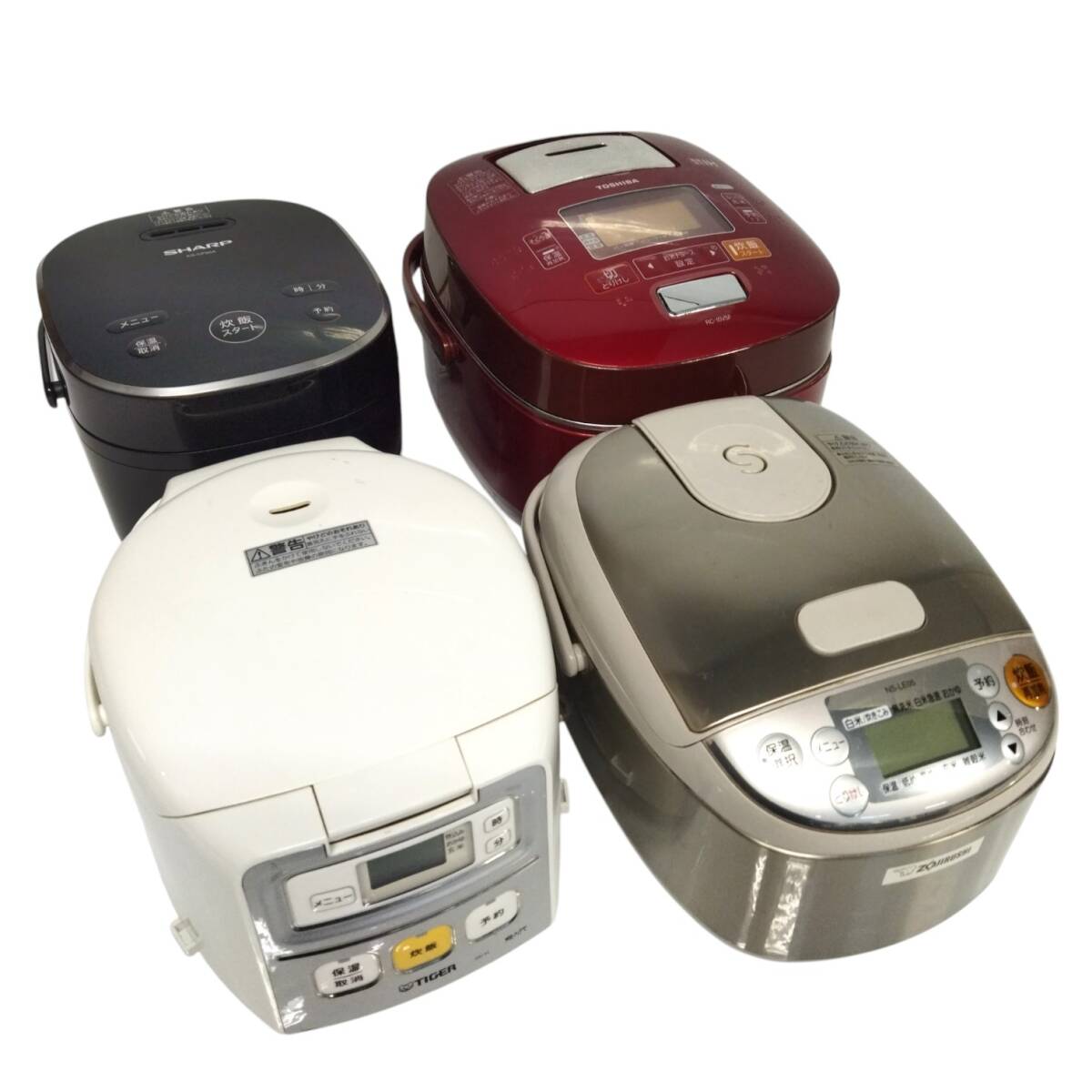 Yahoo!オークション - 【C112】 中古・動作品 炊飯器 4台まとめて 東芝...