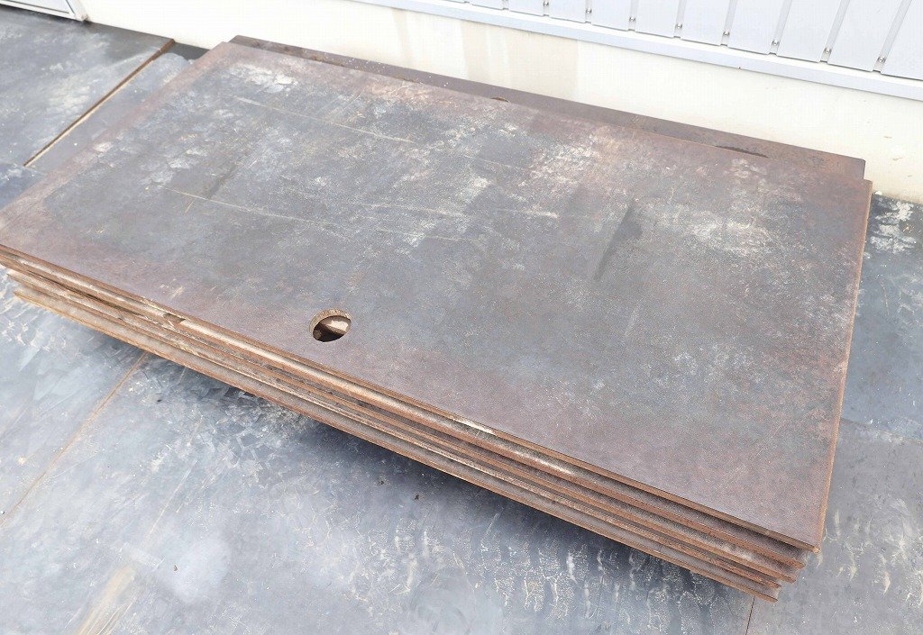 Yahoo!オークション - 8416C24 直接引取限定 敷鉄板 3X6 22mm 吊り穴付...
