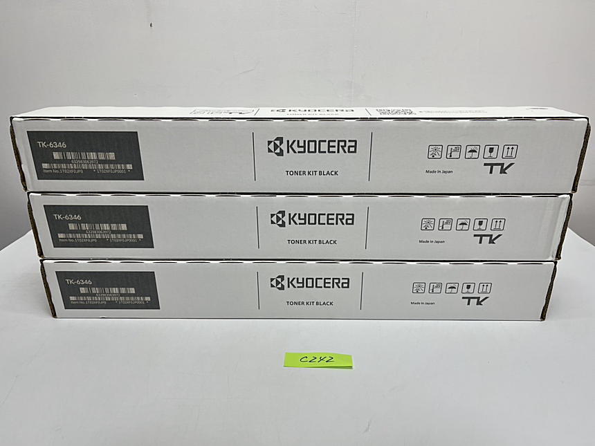 Yahoo!オークション - C-242【新品】京セラ KYOCERA トナーキット ブラ...