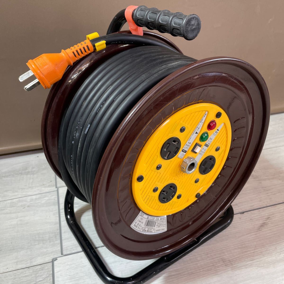 Yahoo!オークション - 【コードリール】三相200V 全長30m 屋内型 ND-E3...