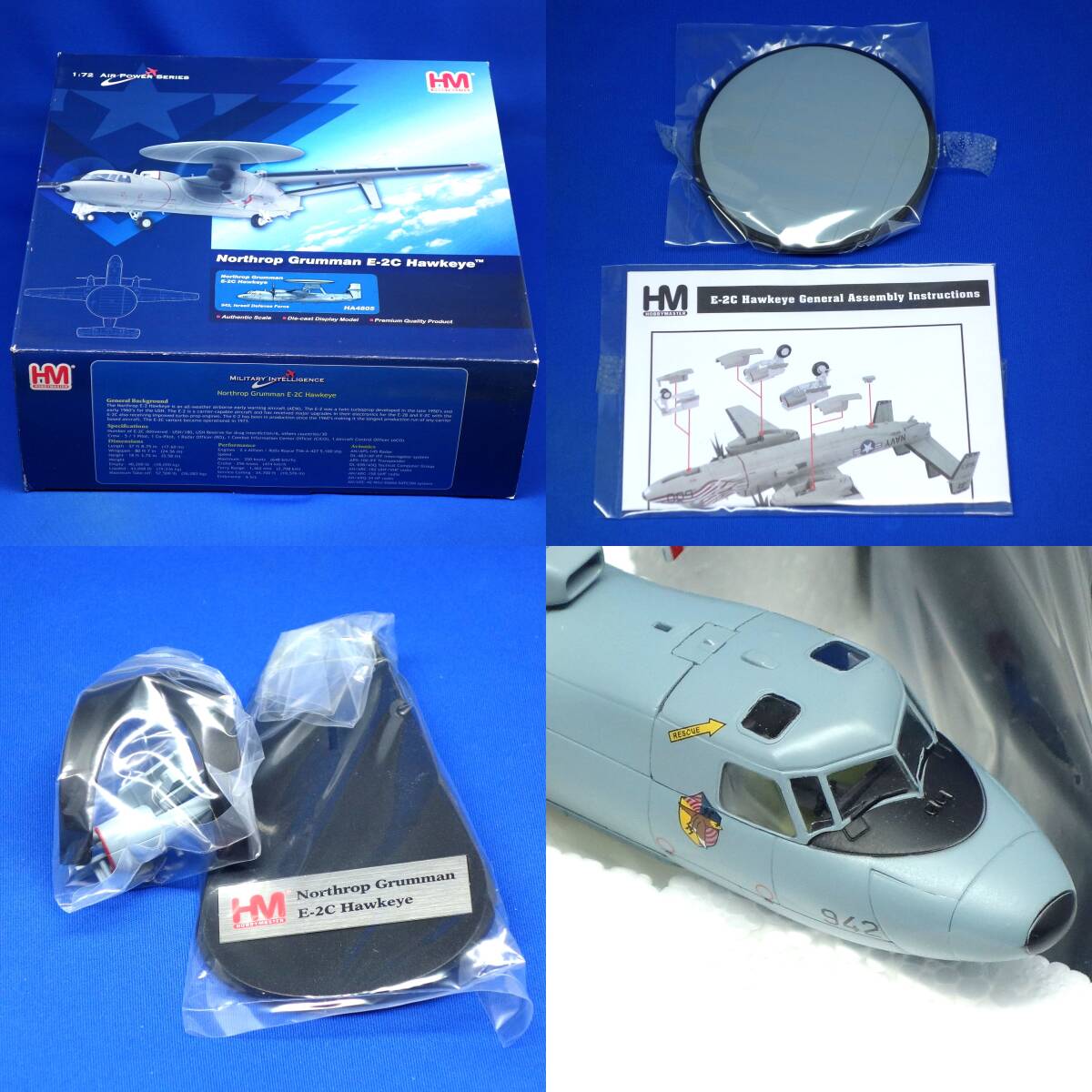 Yahoo!オークション - ホビーマスター HOBBY MASTER HA4805 1/72 E-2C ...