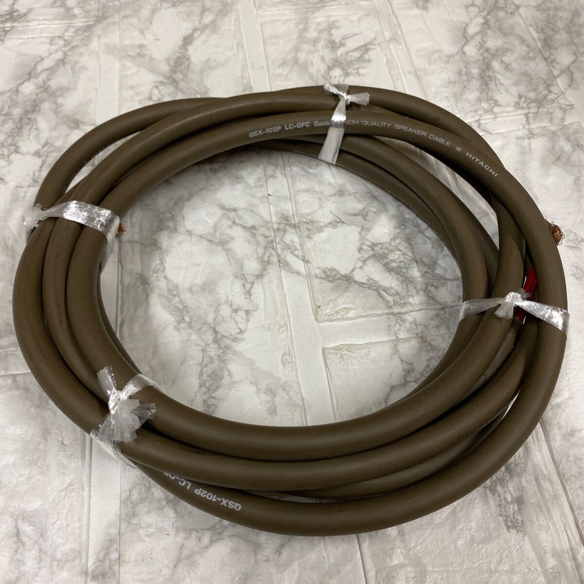 Yahoo!オークション - HITACHI QSX-102P スピーカー ケーブル LC-OFC ...
