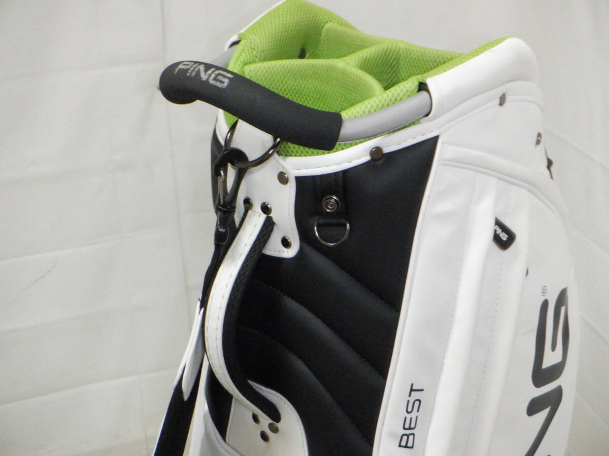 日本代購代標第一品牌【樂淘letao】－PING ピン PLAY YOUR BEST 9.0型 スポーツカート★中古★(WHxBK)ゴルフ キャディバック