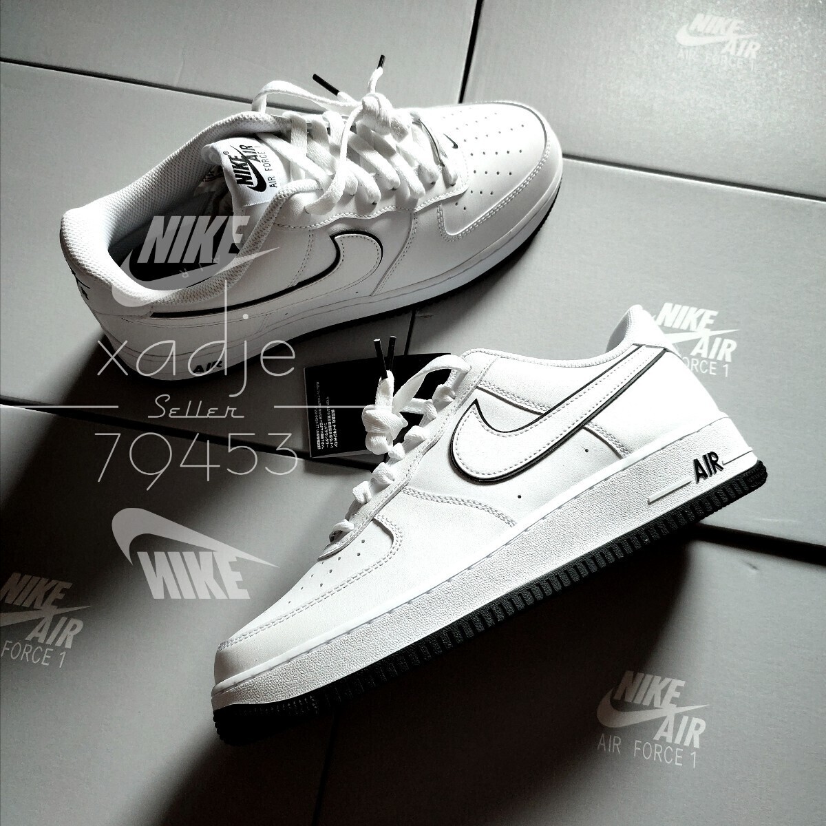 正規品 NIKE ナイキ AIR FORCE1 LOW エアフォース1 ロー 07 白 ホワイト 黒 ブラック 29.5cm US11.5 デュブレ 箱付き(29.5cm)｜売買された ...