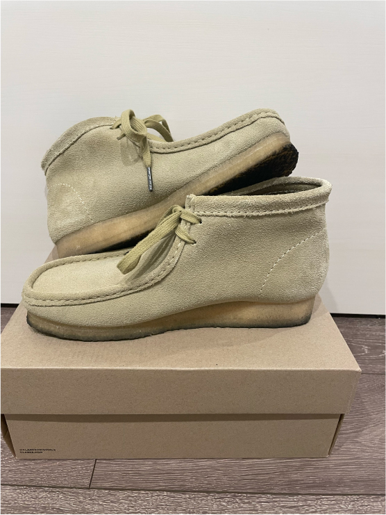 UK7.5 25.5cm CLARKS/クラークス/WALLABEE BOOT/ワラビー ブーツ/MAPLE SUEDE/メープル スエード/26155516(8インチ)｜売買された ...