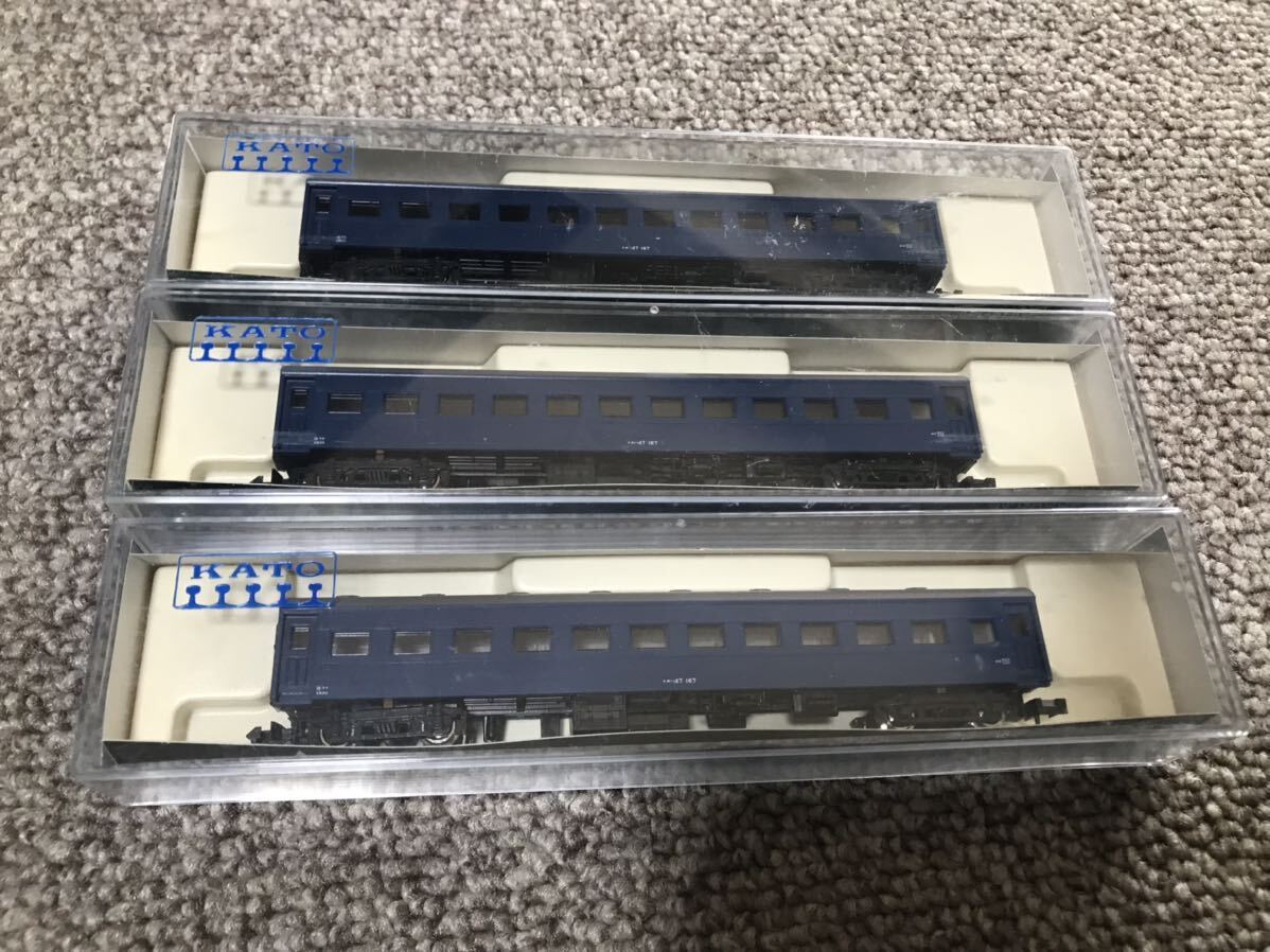 Yahoo!オークション - KATO カトー 5070 オハ47 ブルー 3両セット