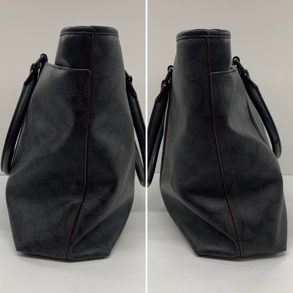 286-BY53 COACH F23211 シグネチャー ペリー トートバッグ コーチ PVC 2way ショルダーバッグ ハンドバッグ ビジネス(トートバッグ)｜売買されたオークション情報 ...