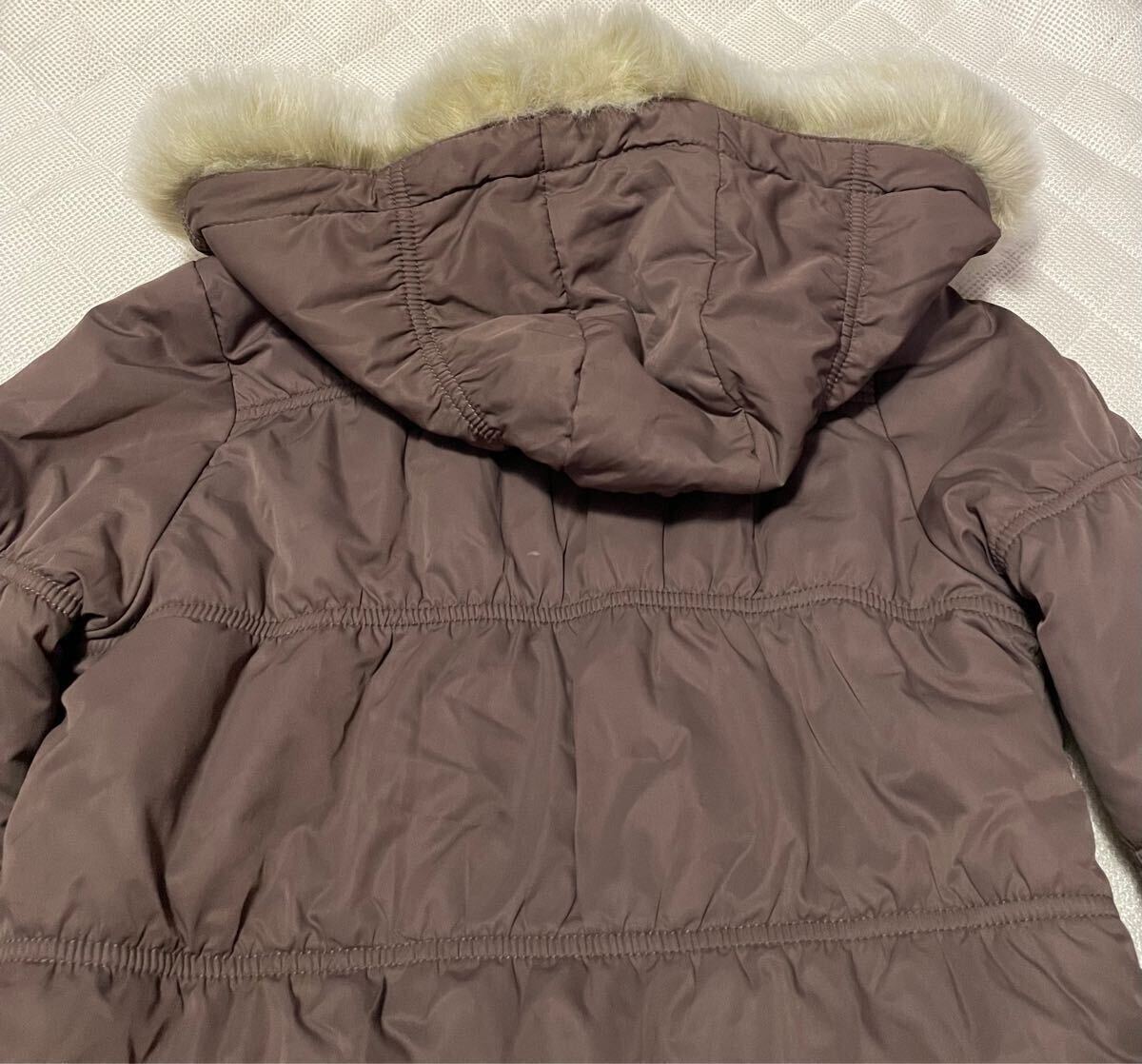 Yahoo!オークション - メゾピアノM140〜150ダウン風中綿コート ブルゾ...