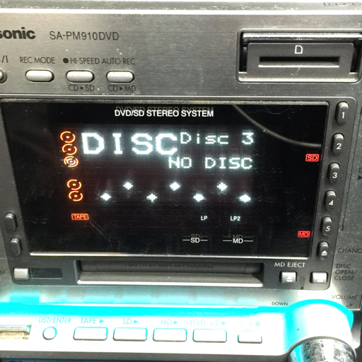 Yahoo!オークション - Panasonic SA-PM910DVD 5CD/DVD/MD/SD/カセット...
