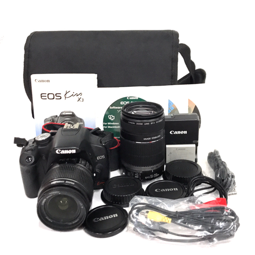 Yahoo!オークション - Canon EOS Kiss X3 EF-S 18-55mm 1 3.5-5.6 IS 5...
